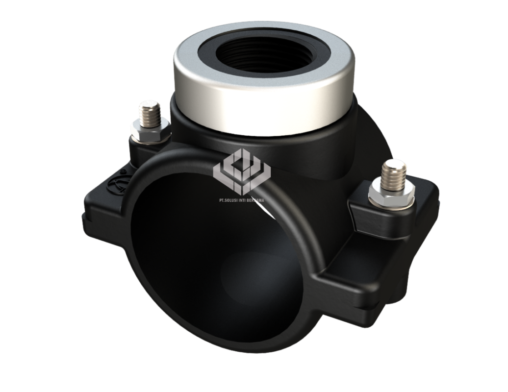 Clamp Saddle (CS) HDPE Penguin Mechanical 32 mm x 1/2" - PT Solusi Inti Bersama