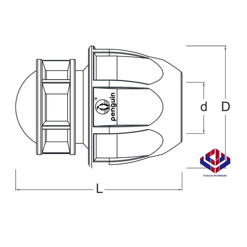 End Cap (Dop) HDPE Penguin Smart Compression 20 mm (1/2") - PT Solusi ...